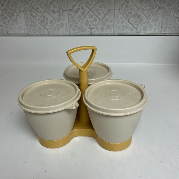 Tupperware | Kitchen | Tupperware Condiment Tray With Lids | Poshmark